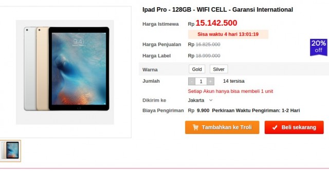 Spesifikasi Apple iPad Pro, Resmi Masuk Pasar Indonesia Seharga Rp 15 Juta